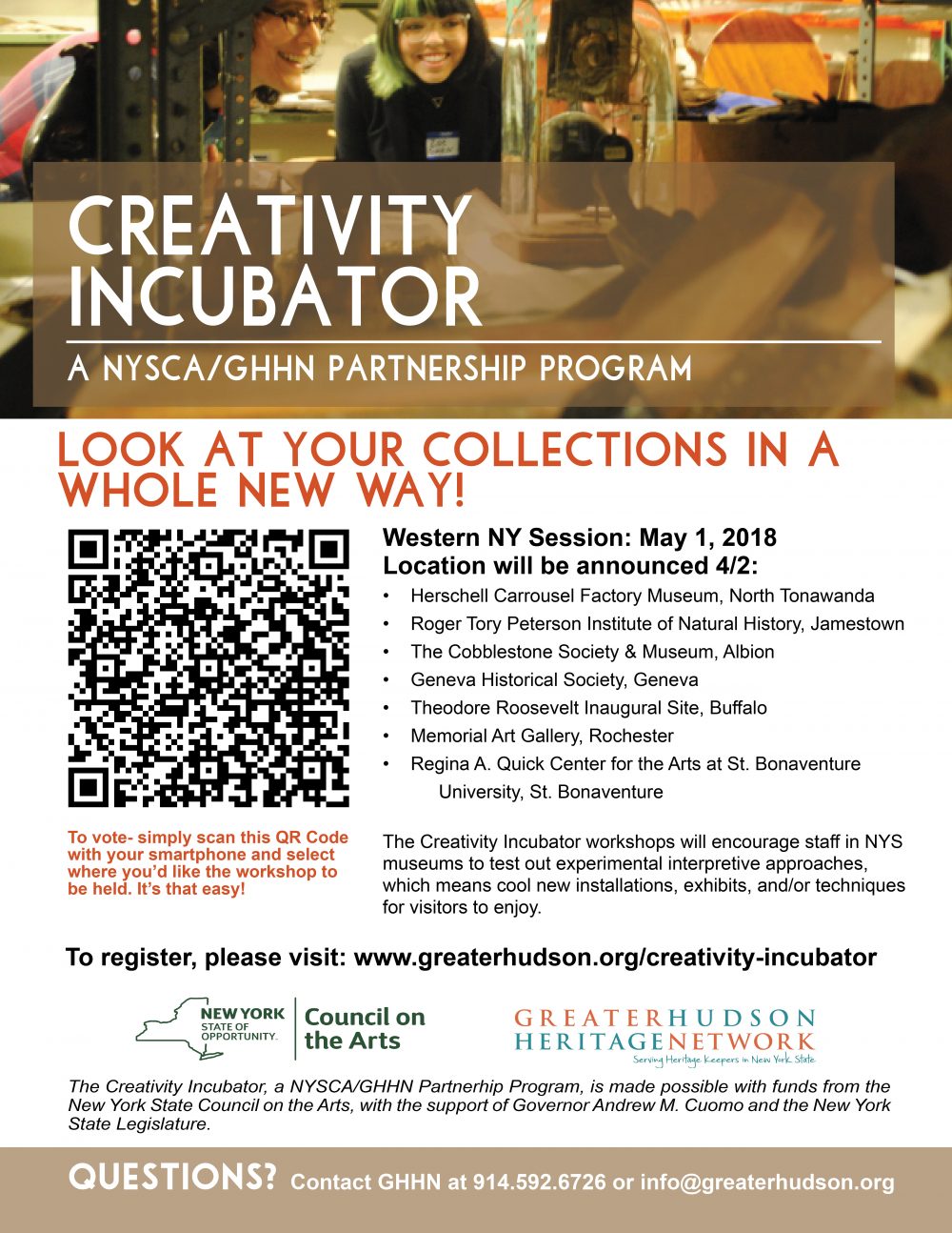 The Cobblestone Museum – Creativity Incubator Voting