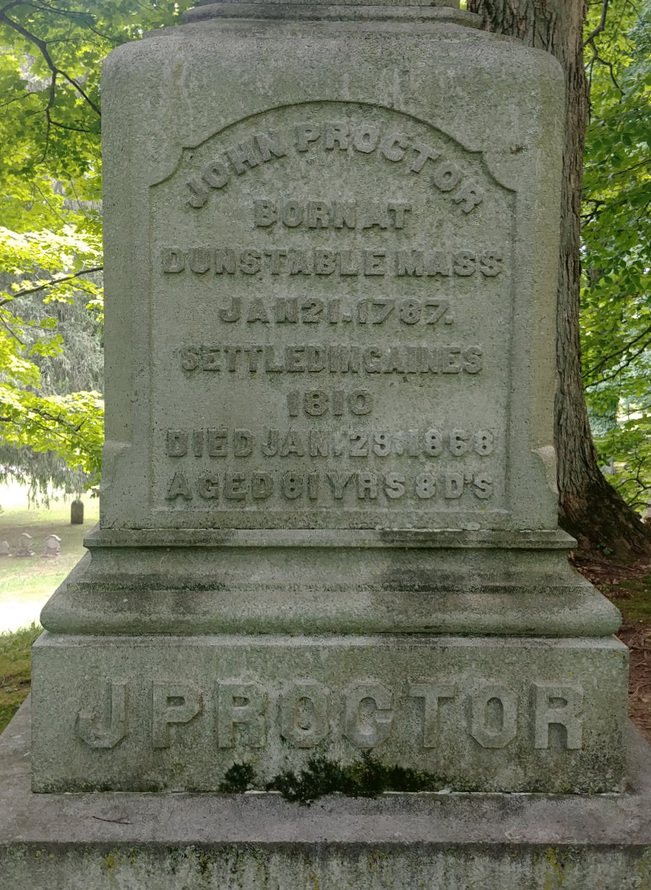 The Cobblestone Museum – Historic Childs: John Proctor