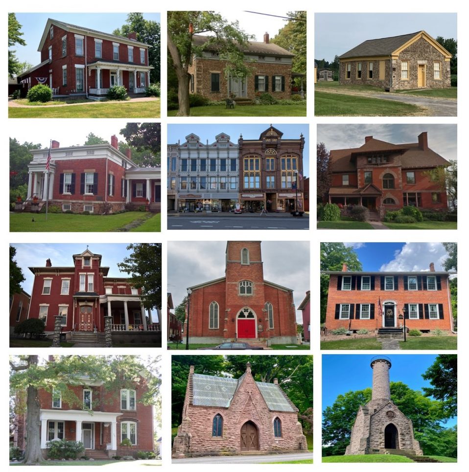 The Cobblestone Museum – tour of homes collage 2024